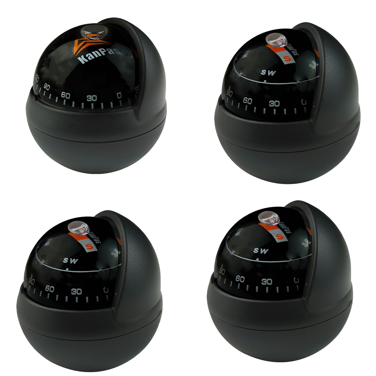 GJX 4Pcs Compass Hiking Survival,High Adaptability Compass,Cultivate ...