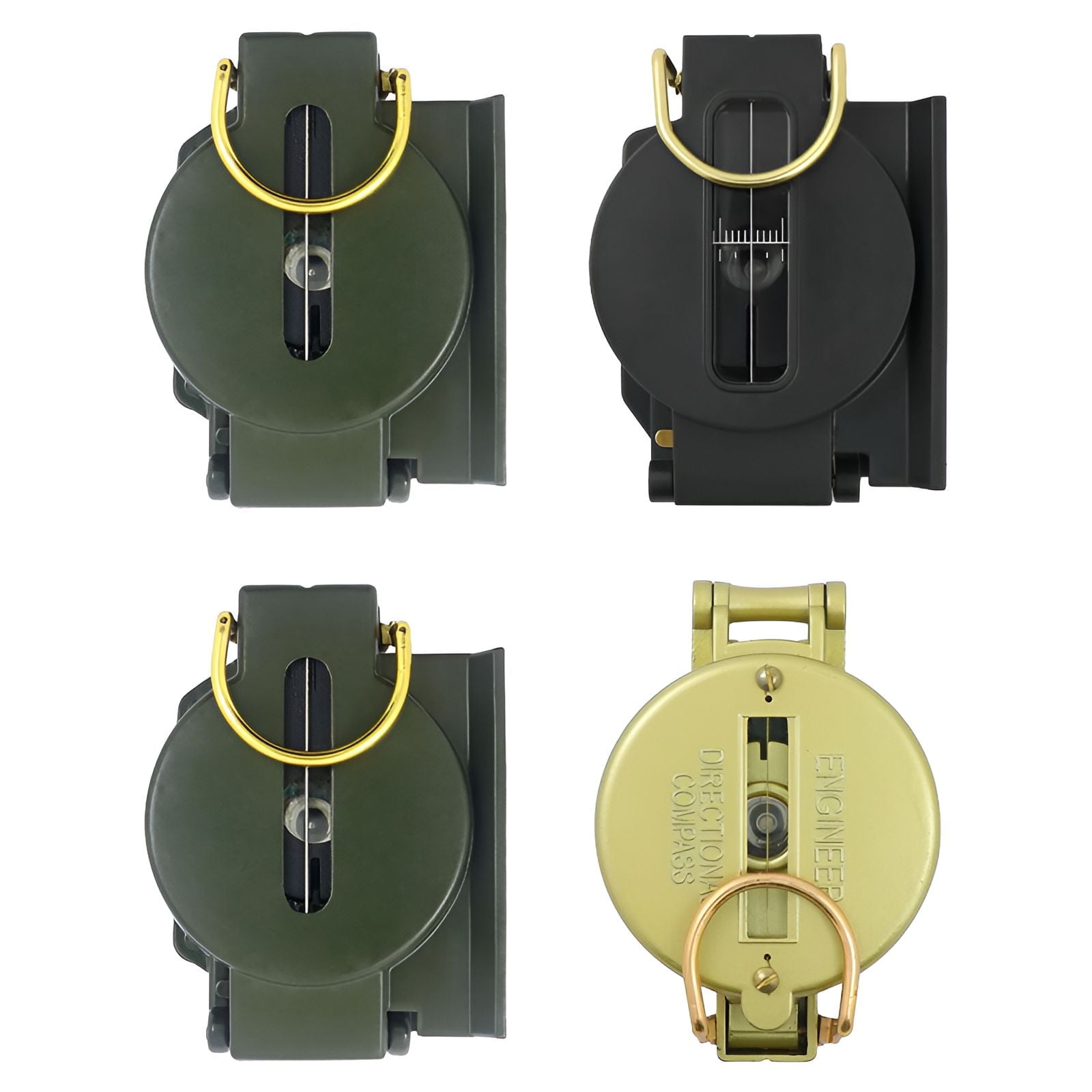 GJX 4Pcs Compass Hiking Survival,High Stability Compass,Correct ...