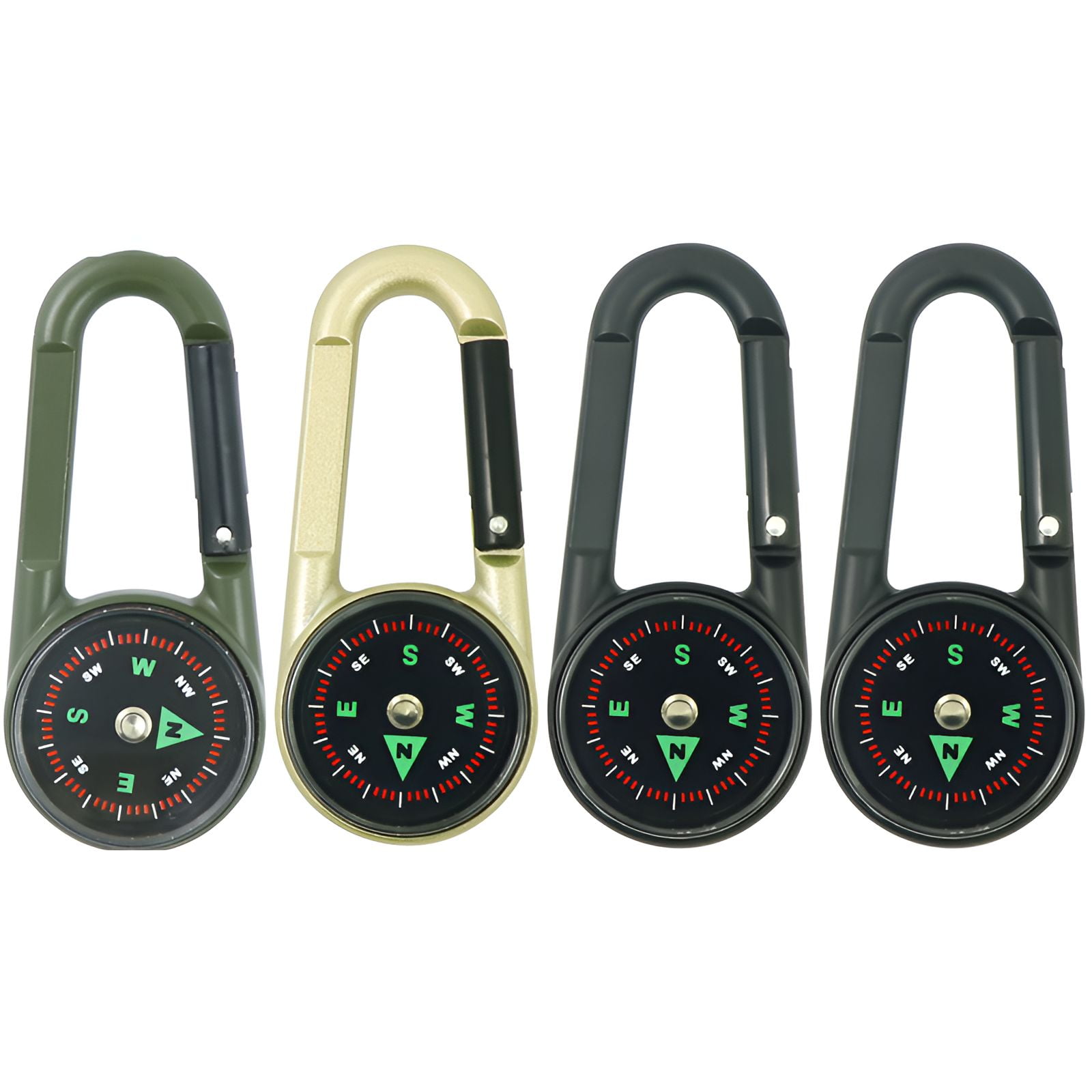 GJX 4Pcs Compass Hiking Survival,Simple Operation Compass,Adaptable to ...