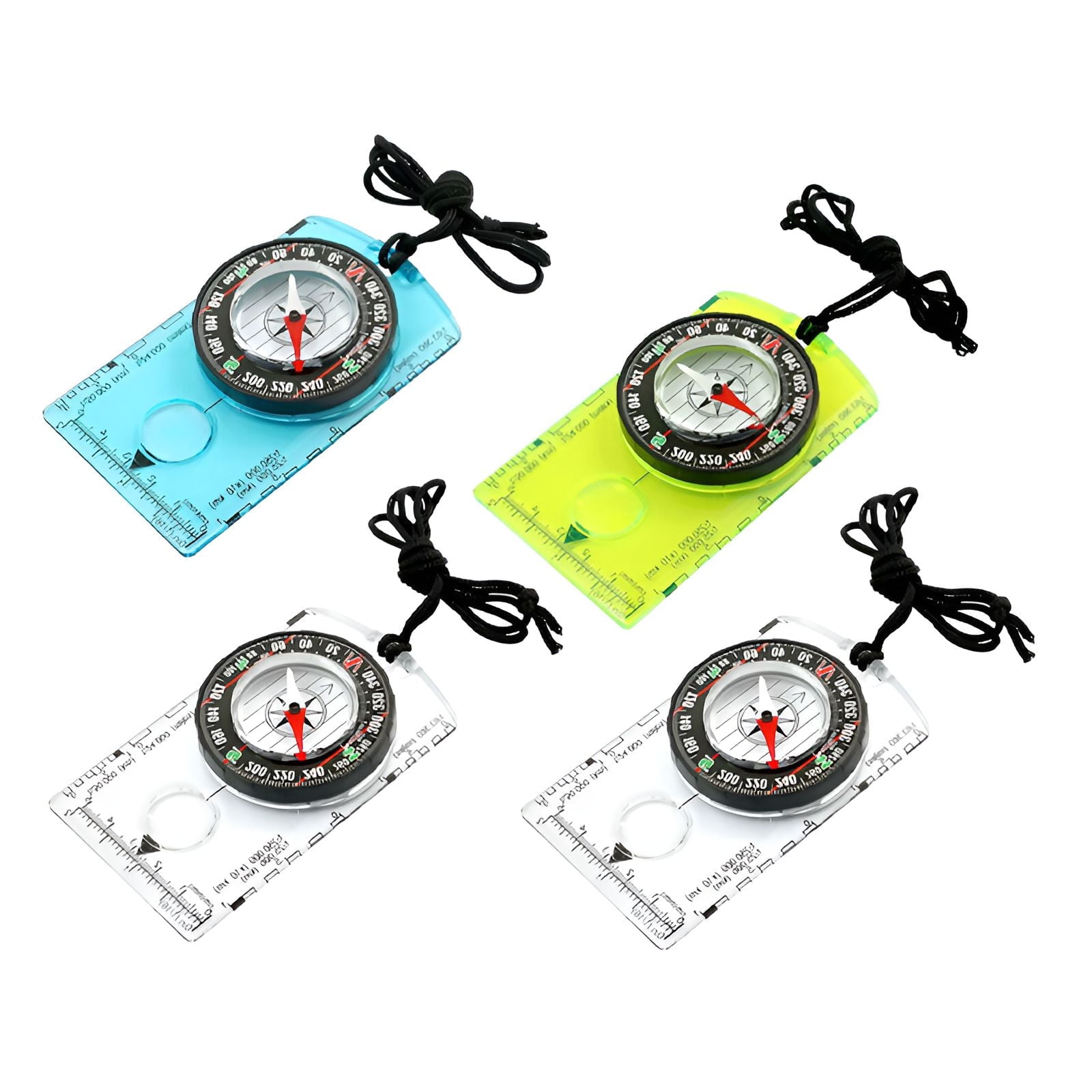 GJX 4Pcs Compass Hiking Survival,Stable Accuracy Compass for Kids,Fine ...