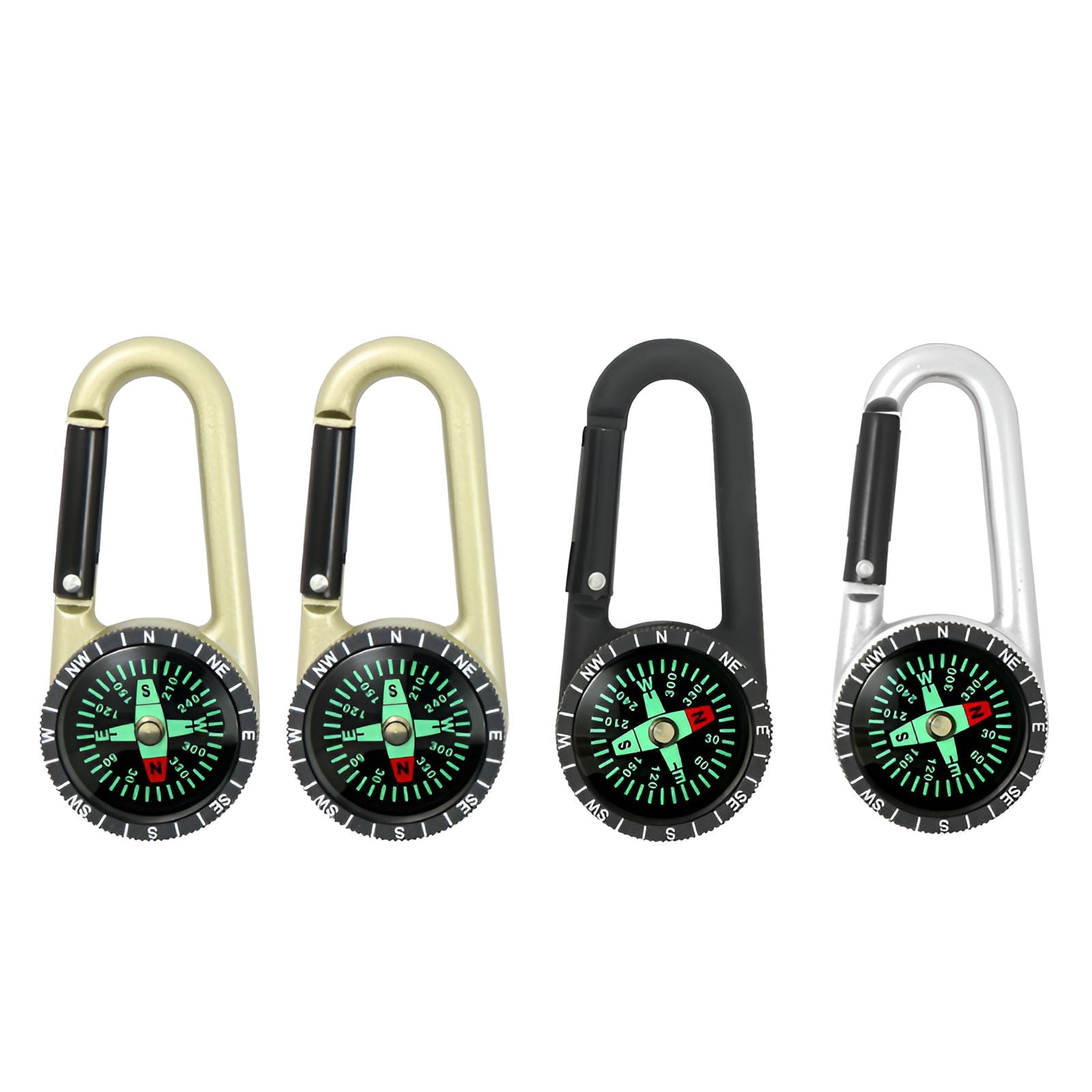 GJX 4Pcs Compass Hiking Survival,Strong Stability Compass,Accurate ...