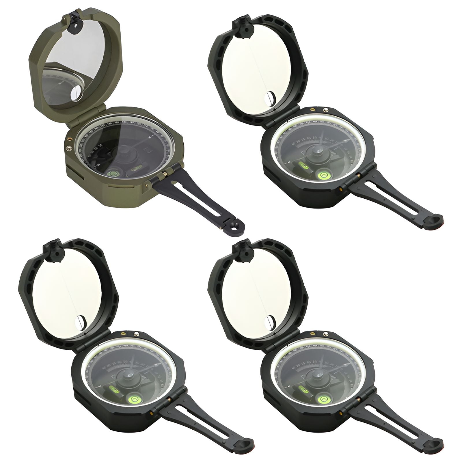 GJX 4Pcs Compass Hiking Survival,Tropical Climate Adaptability Compass ...