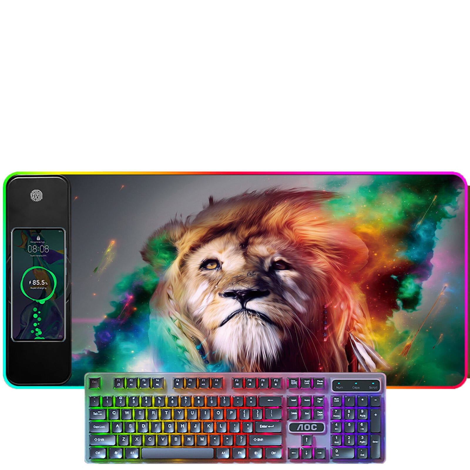 Gjx 4pcs Computer Accessories Sturdy Anti Slip Wireless Mouse Southeast Asian Style Rechargeable