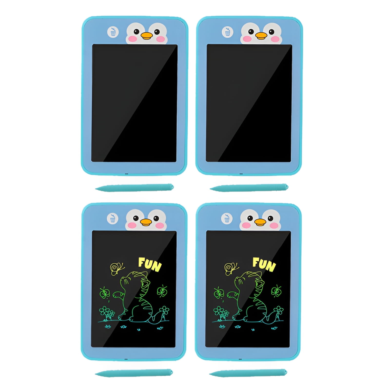 GJX 4Pcs LCD Writing Tablet for Kids,6.5" Doodle Board,ABS Mess Free ...