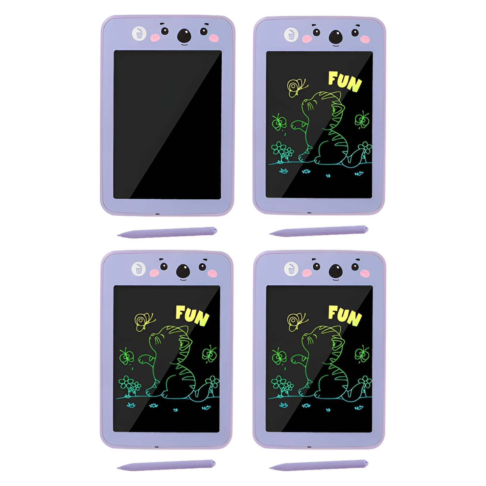 GJX 4Pcs Lcd Writing Tablet for Kids,Vivid Stroke Shine Writing Tablet ...