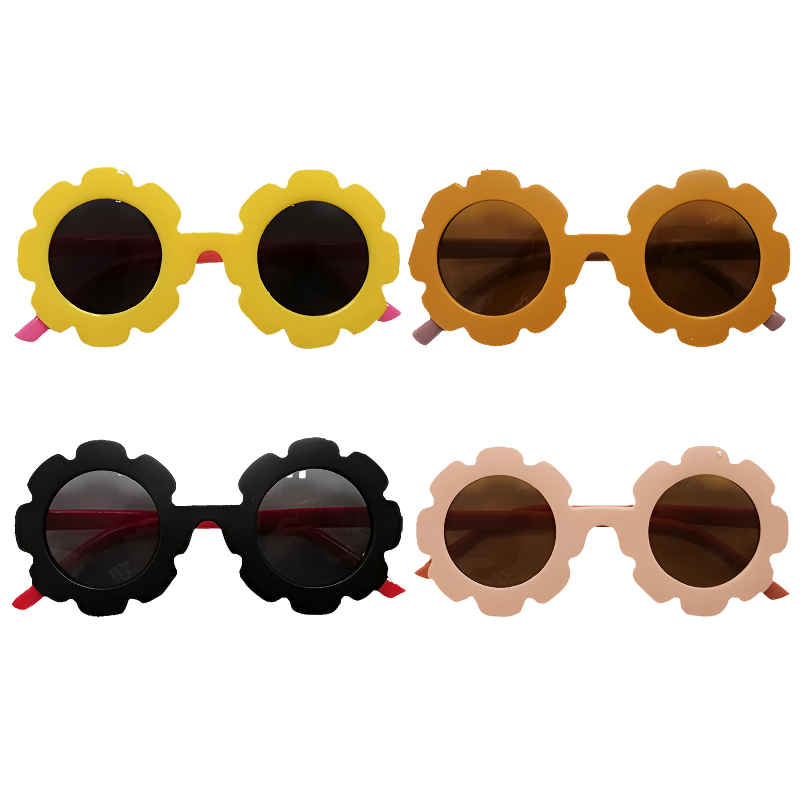 GJX 4Pcs Toddler Sunglasses Age 2-4,Playful and Charming Design Toddler ...
