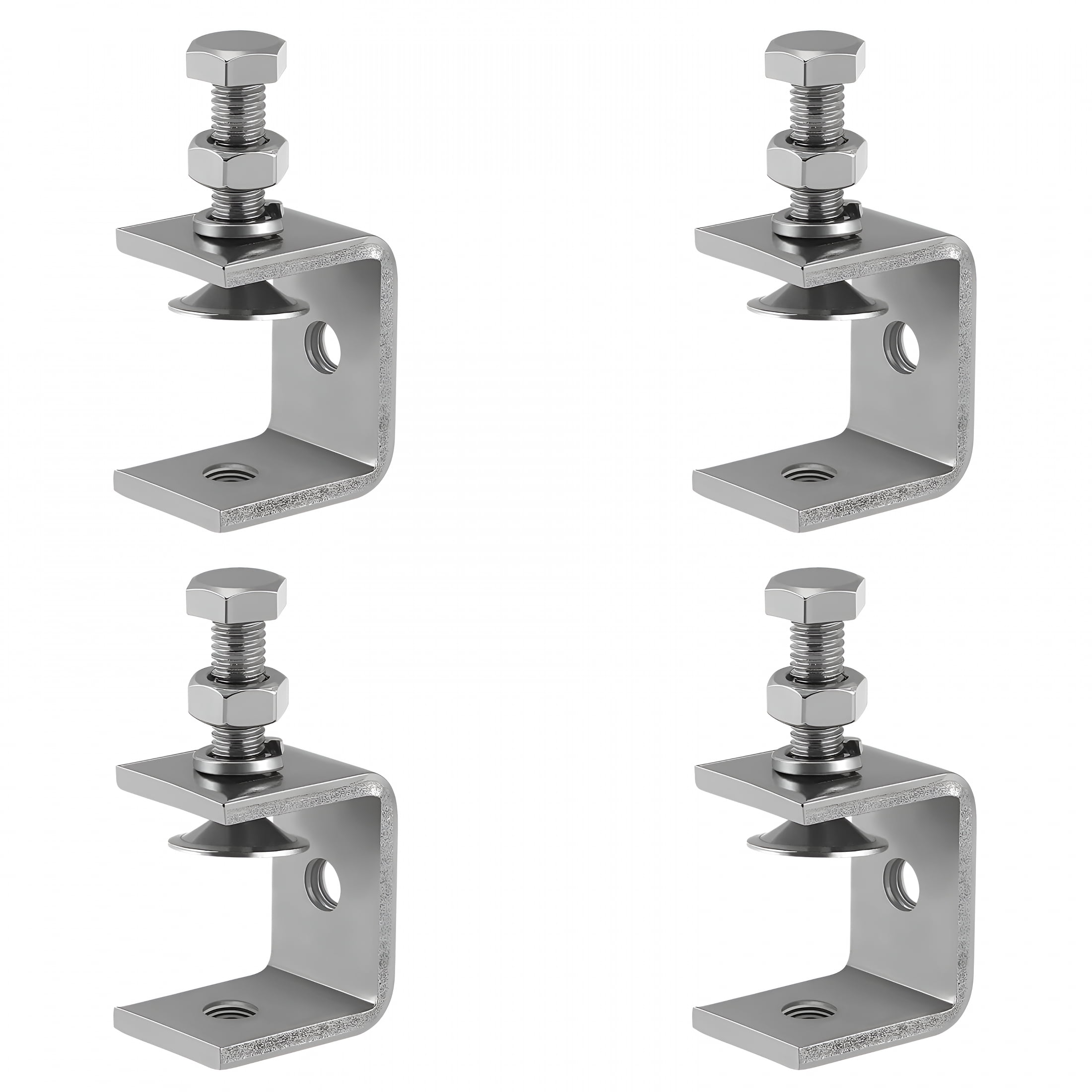 GJX 4pcs Stainless Steel C-Type Clamps Woodworking Clamp Heavy Duty C ...