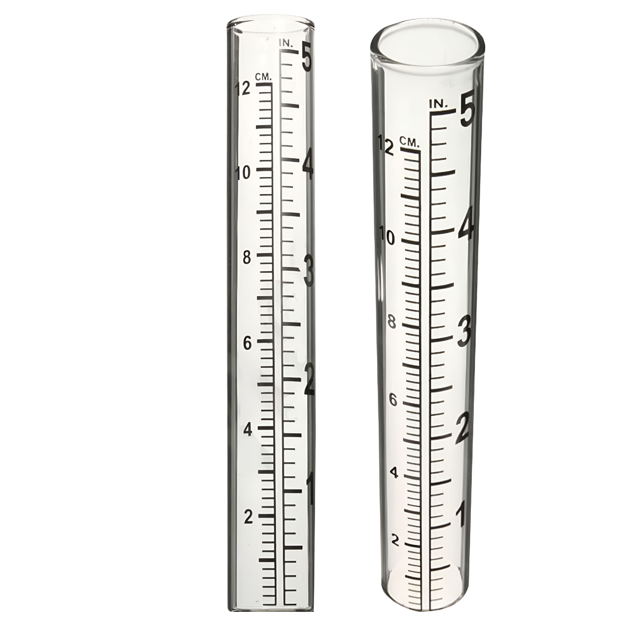 GJX 5'' Capacity Glass Rain Gauge Replacement Tube Outdoor Garden ...