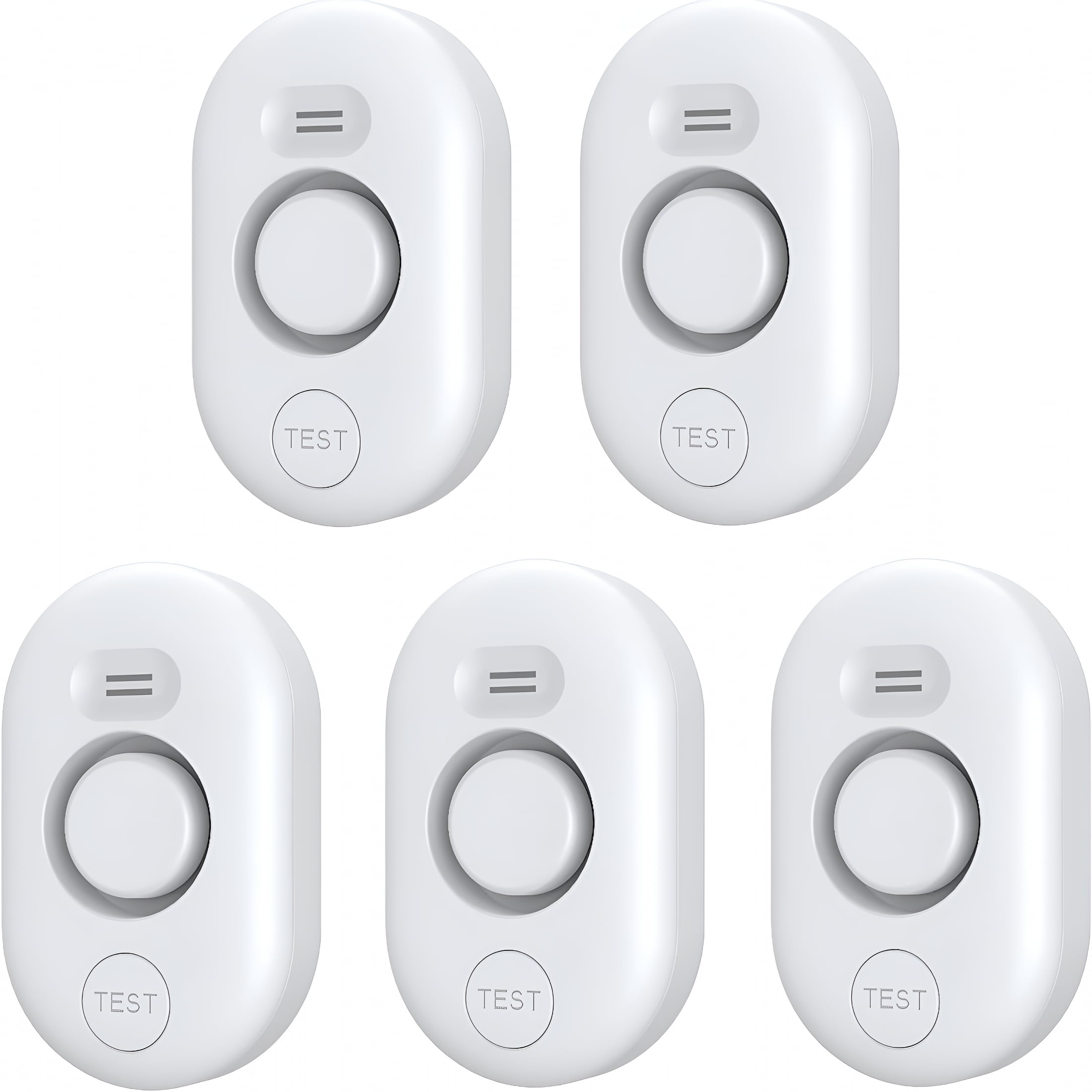 GJX 5 Pack Water Leak Detectors,100dB Water Sensor Alarm,Water Leakage ...