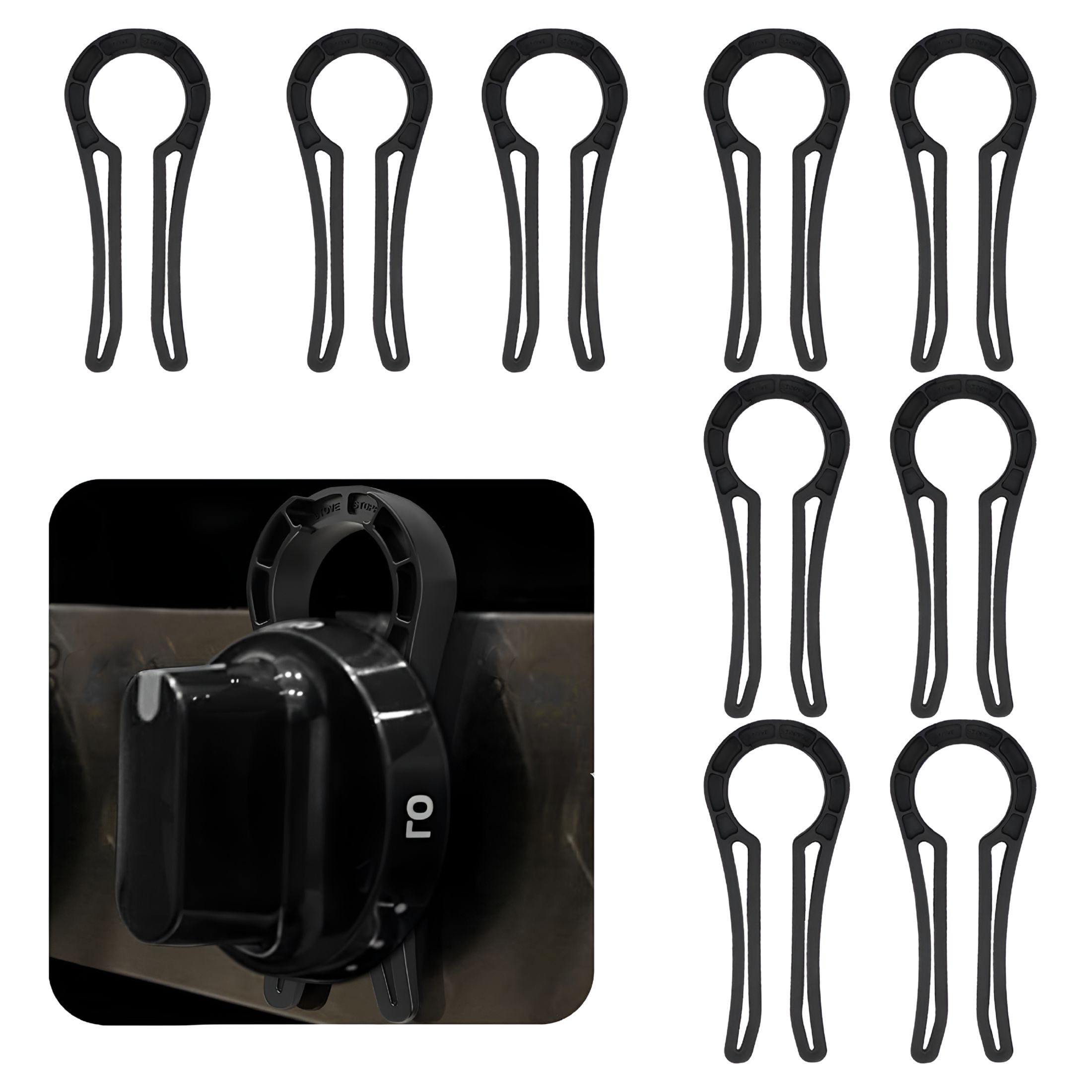 GJX 5Pcs Stove Knob Safety Locks for Child Safety Baby Proof Oven Knobs ...