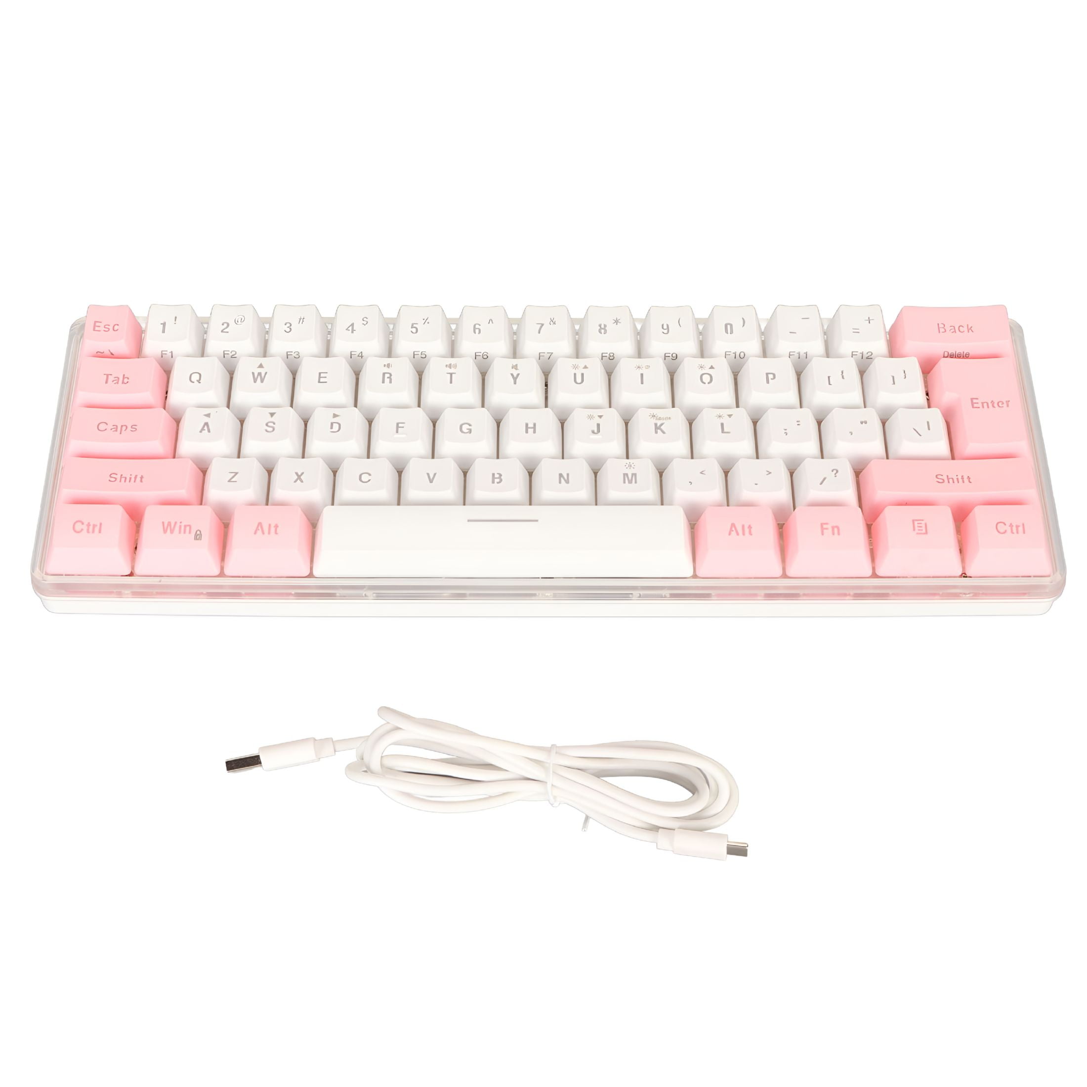 GJX 60% Wired Gaming Keyboard Mini Keyboard Imitated Mechanical ...