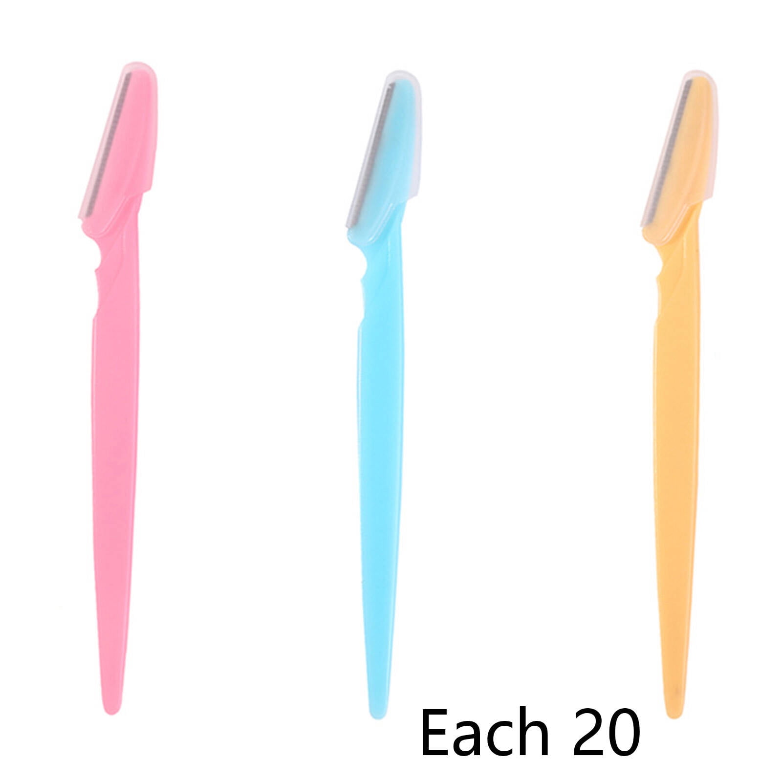 GJX 60Pcs Face Razors for Women,Sharp Stainless Steel Blade Face Razors ...