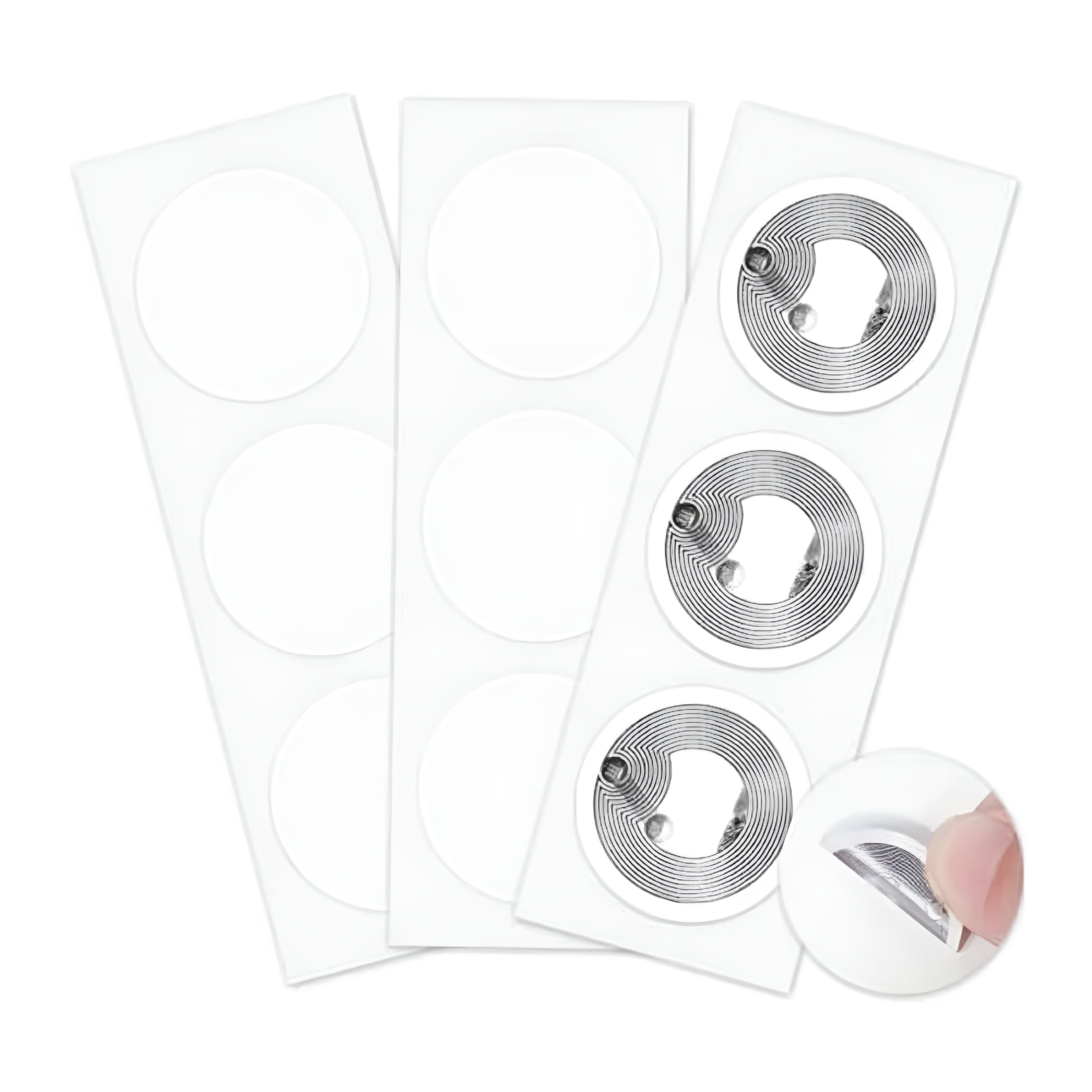 GJX 60Pcs NFC Stickers Tag Chip Rewritable Compatible Enabled Mobile ...