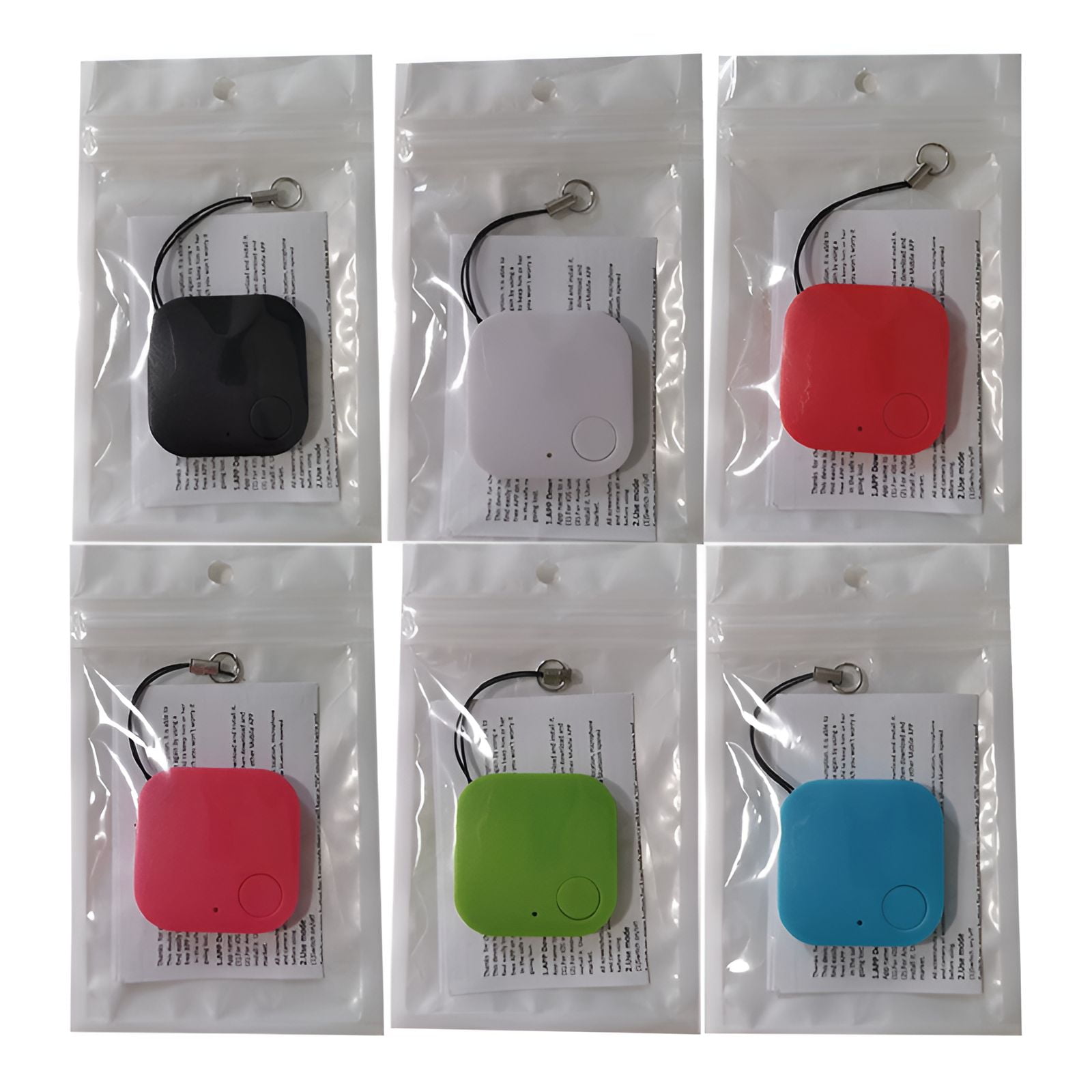 GJX 6Pcs Key Finder,Replaceable Cell Simple Gps Tracker,Quick Wallet ...
