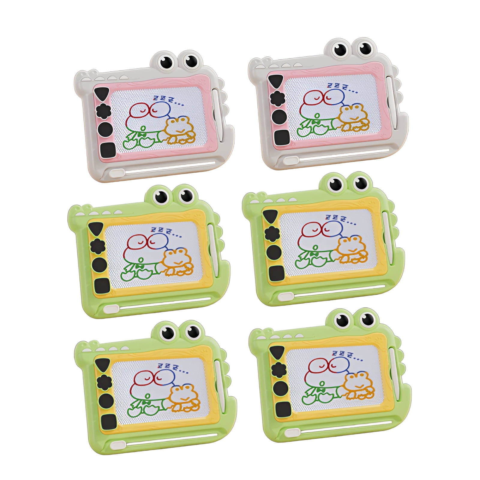 GJX 6Pcs Lcd Writing Tablet for Kids,Erase in One Go Kids Drawing Pad ...