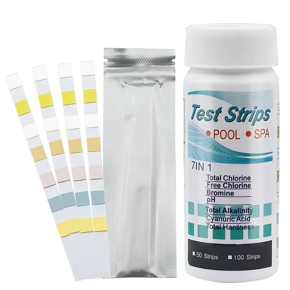 GJX 7 In 1 Swimming Pool Test Paper PH Test Paper Water Quality Test ...