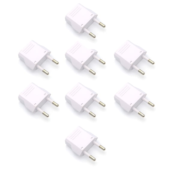 GJX 8Pcs European Plug Adapter,Compact and Universal European Travel ...