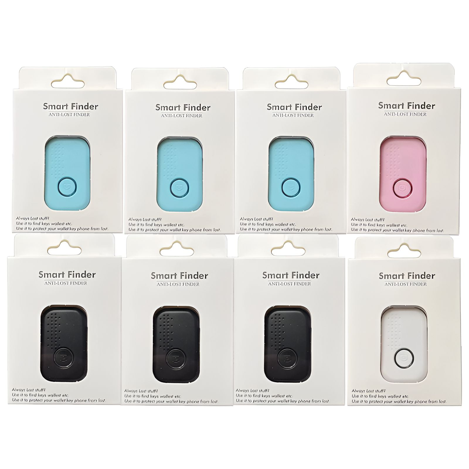 GJX 8Pcs Key Finder,Device Rings Via App Gps Tracker,One-Tap Selfie ...