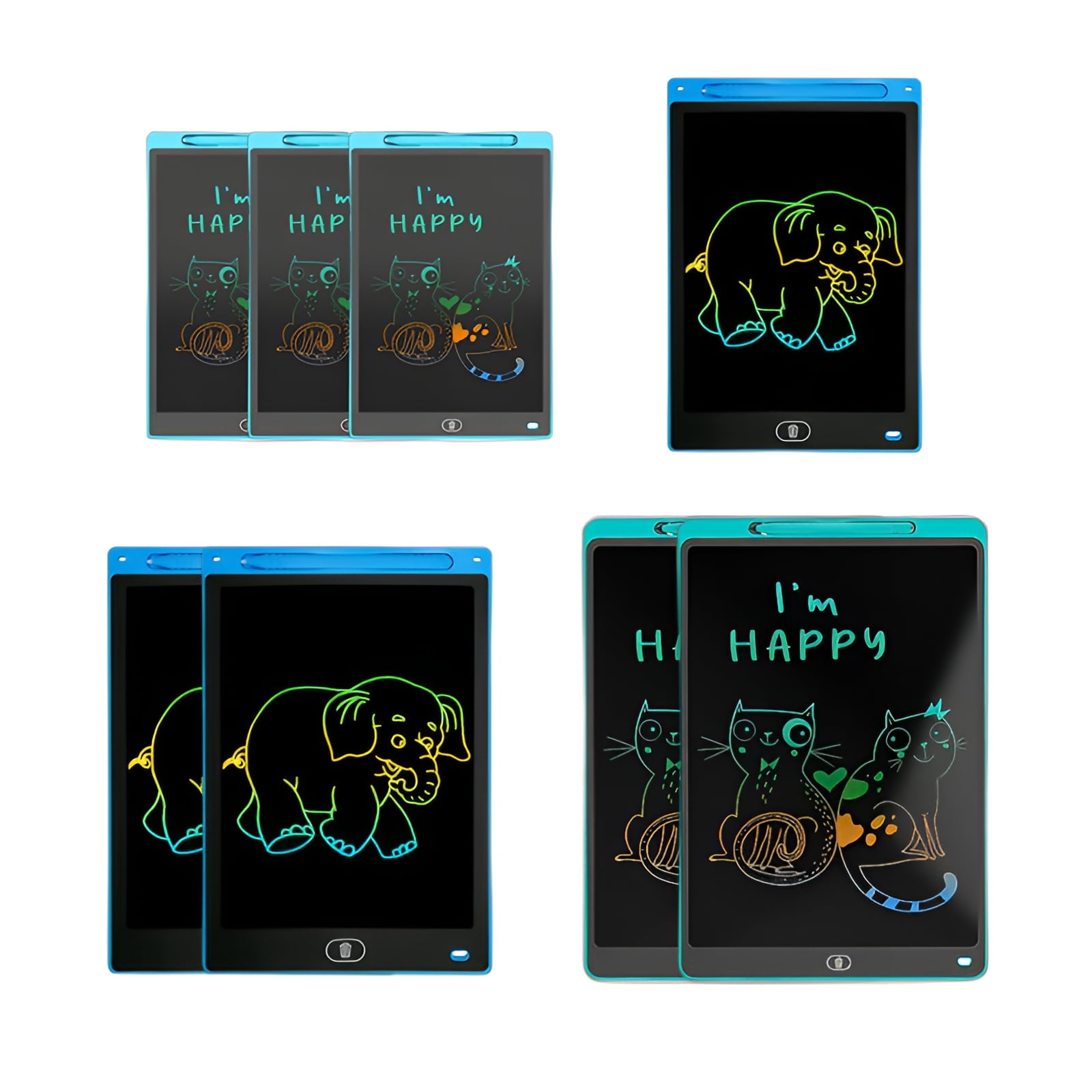 GJX 8Pcs Lcd Writing Tablet for Kids,Ample Battery Reserve Lcd Writing ...