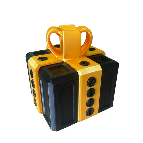 1pc Black Golden Size: 8*8*10cm 3D Printed Annoying Box Surprise Gift ...