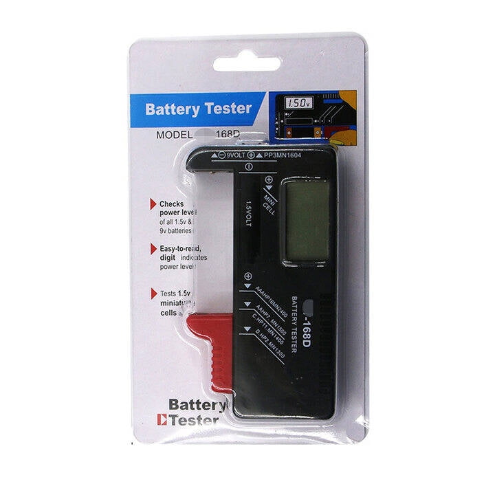 GJX Battery Checker Tester Artifact Battery Tester for Aaa,Aa,C,D 9V ...