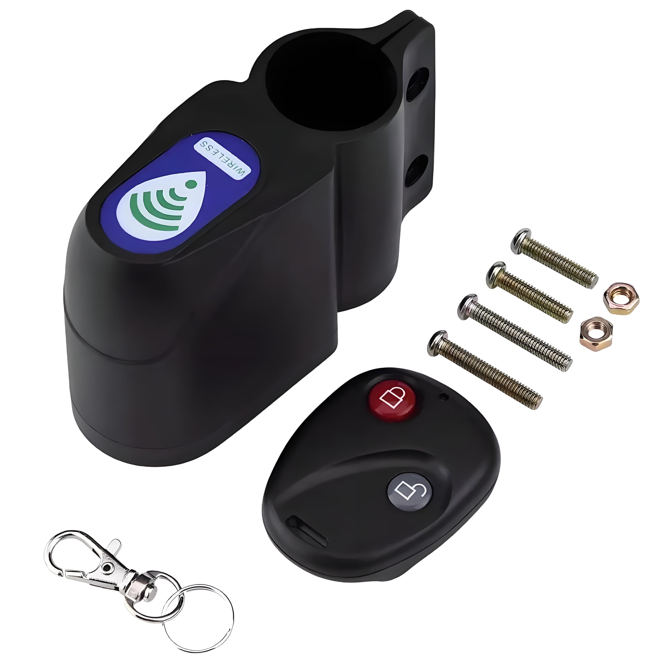 GJX Bike Alarm,Wireless Remote Control Bicycle Lock,Security and Theft ...