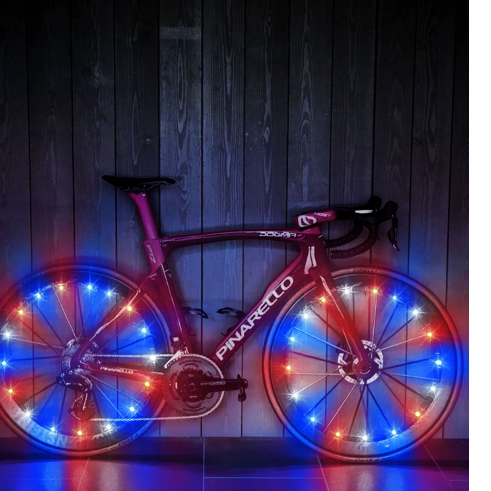 GJX Bike Lights Easy to Install Wheel Lights Firm Luces Para Bicicleta ...