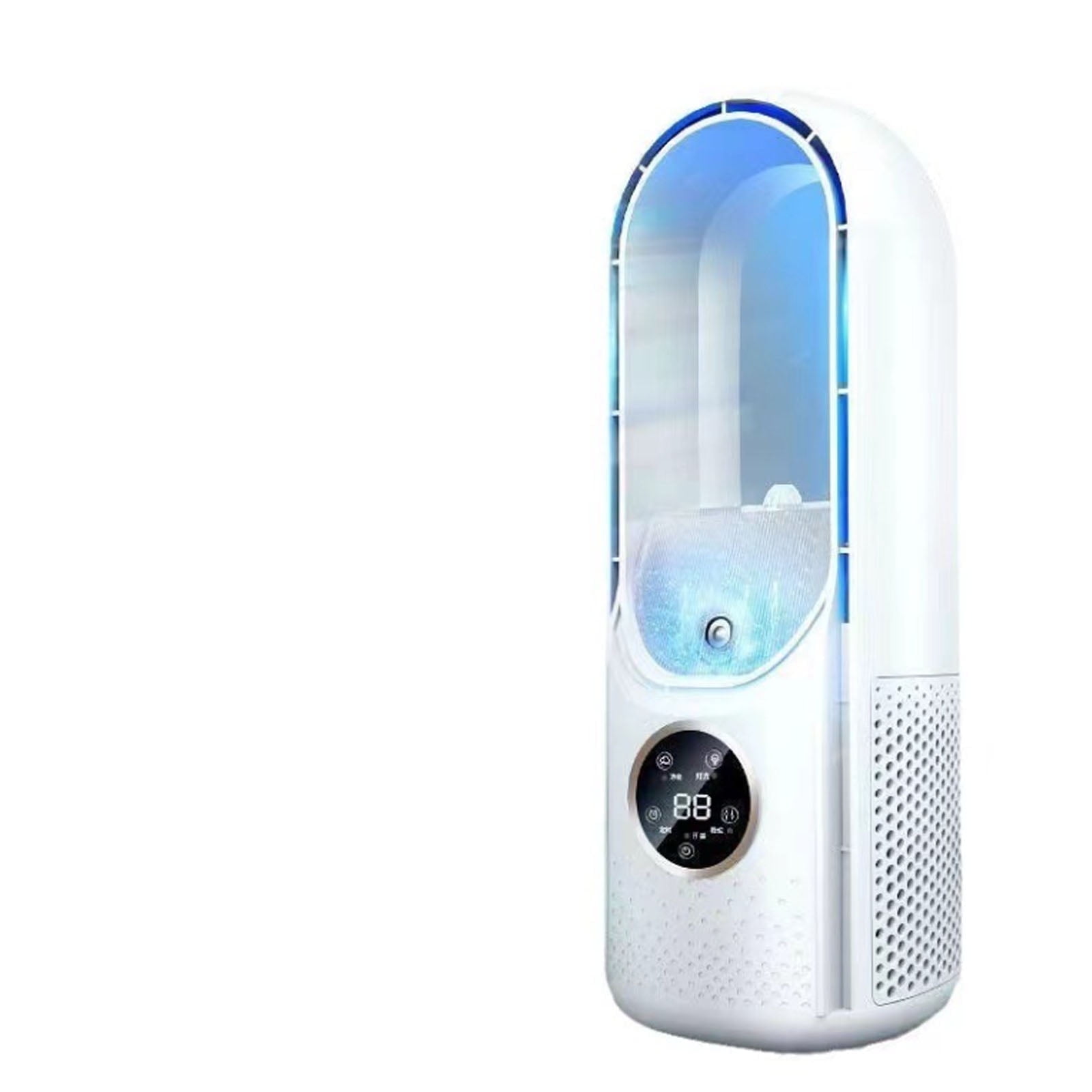 GJX Bladeless Desk Fan, Small Quiet Humidifier with Multi-Function ...