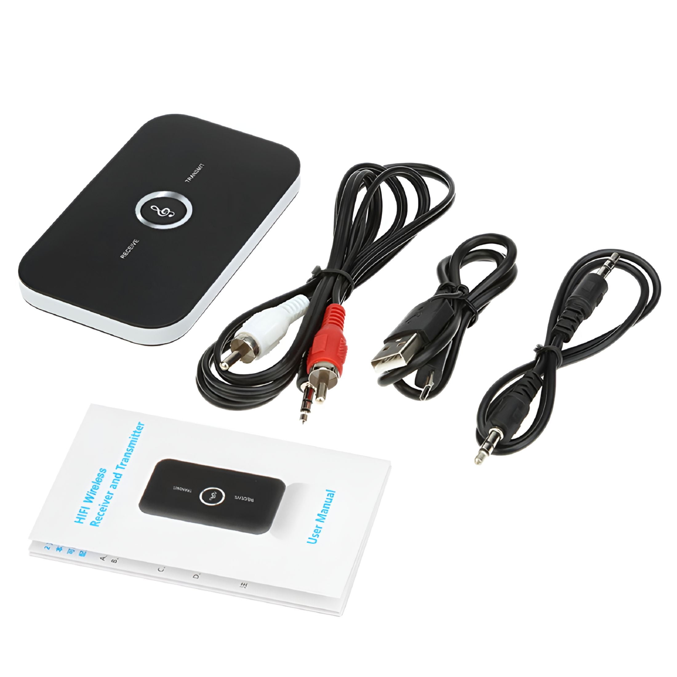 GJX Bluetooth Transmitter & Receiver Wireless Adapter For Home Stereos ...