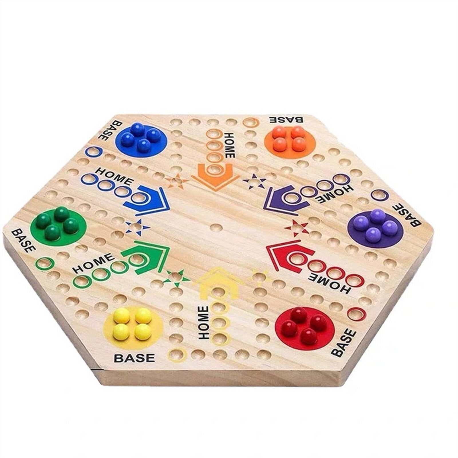 GJX Board Games for Family Night Reversible Game Board Aggravation ...