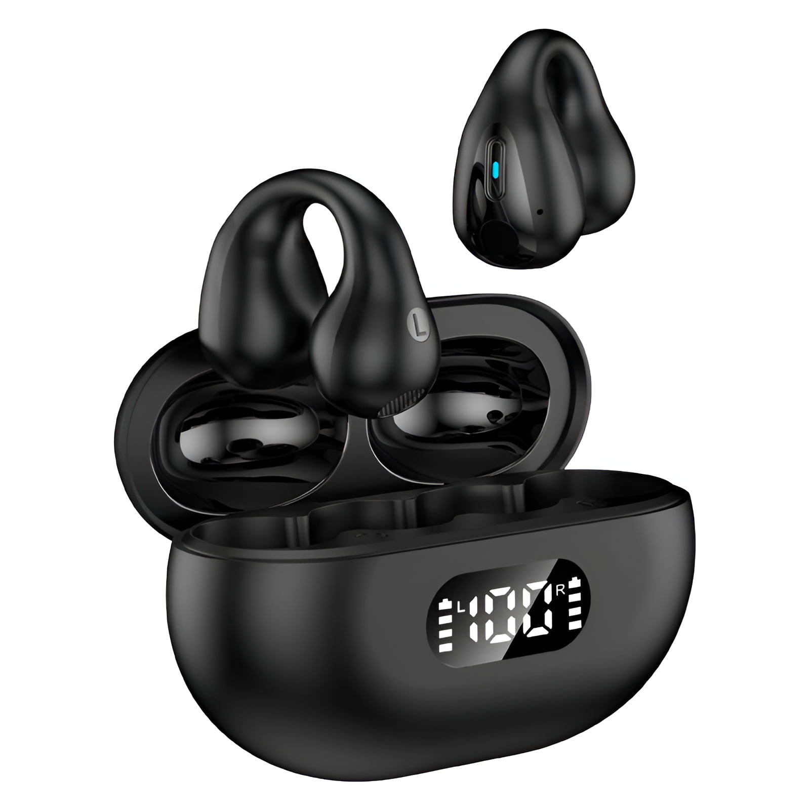 GJX Bone Conduction Headphones,5.3 Connectivity Open Ear Headphones,Super Long Battery Life ...