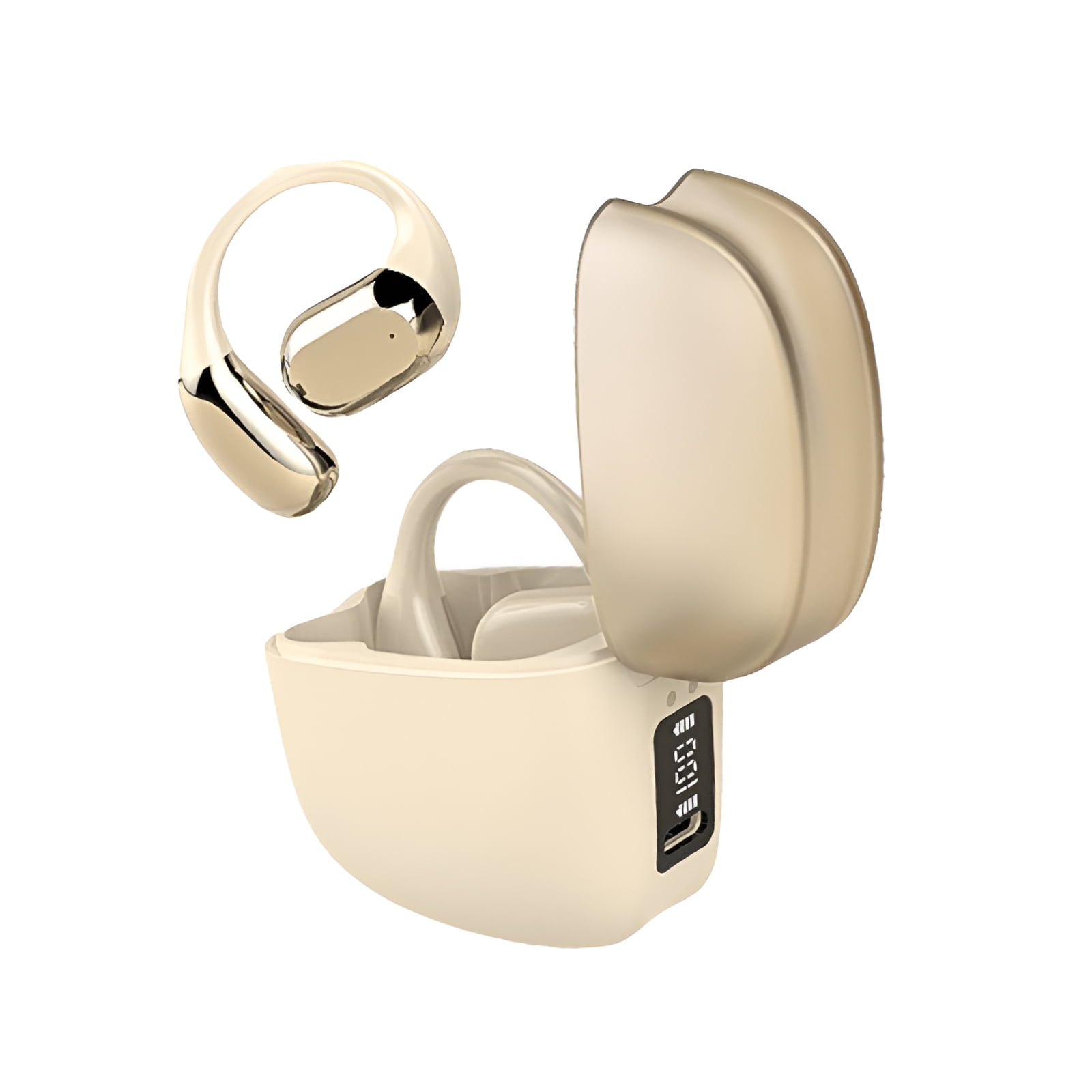 GJX Bone Conduction Headphones,Air Bone Conduction Technology Open Ear ...