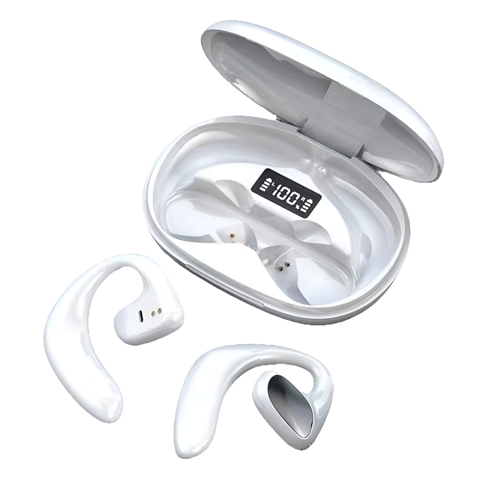 GJX Bone Conduction Headphones,Air Conduction Technology Open Ear ...