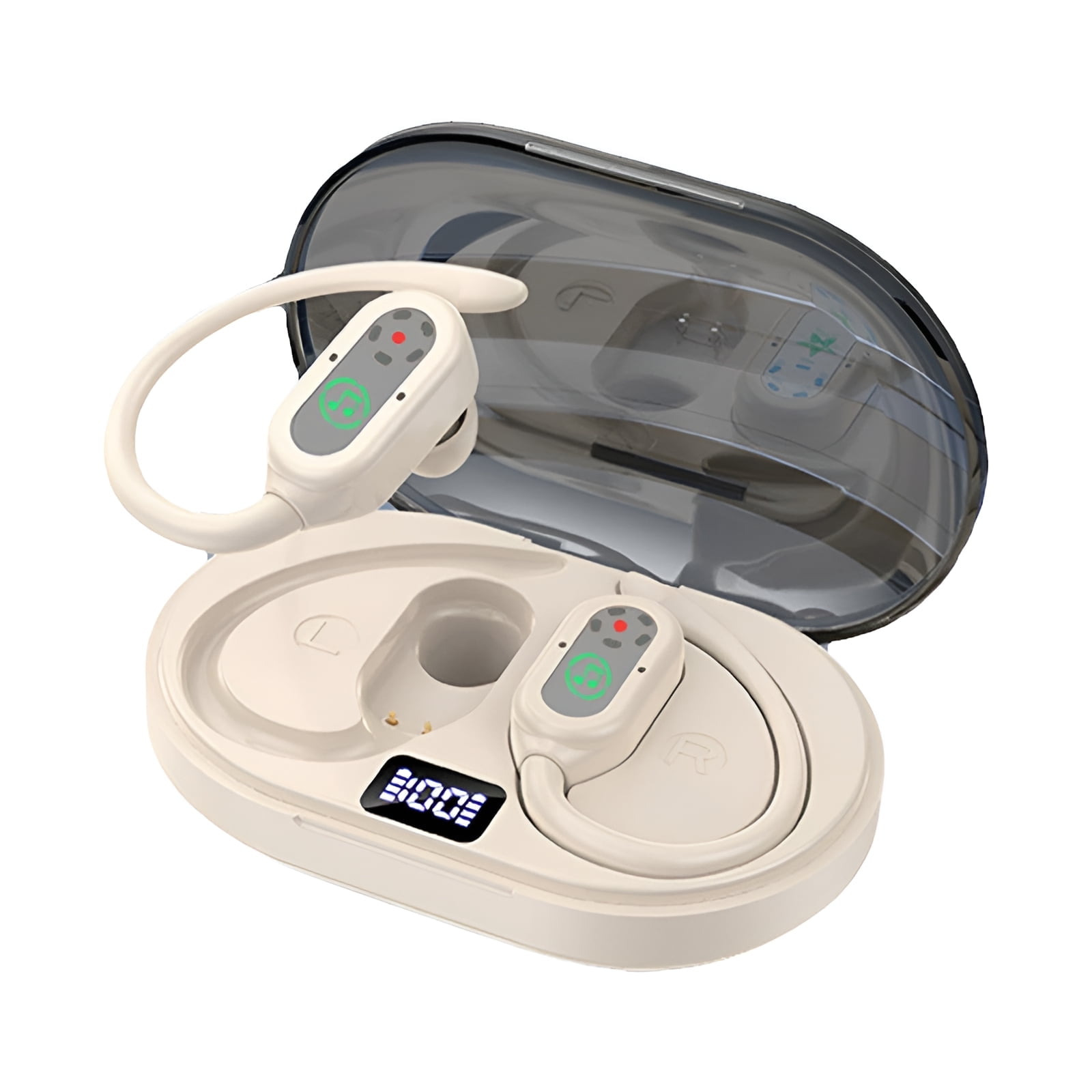 GJX Bone Conduction Headphones,Bone Conduction Technology Open Ear ...