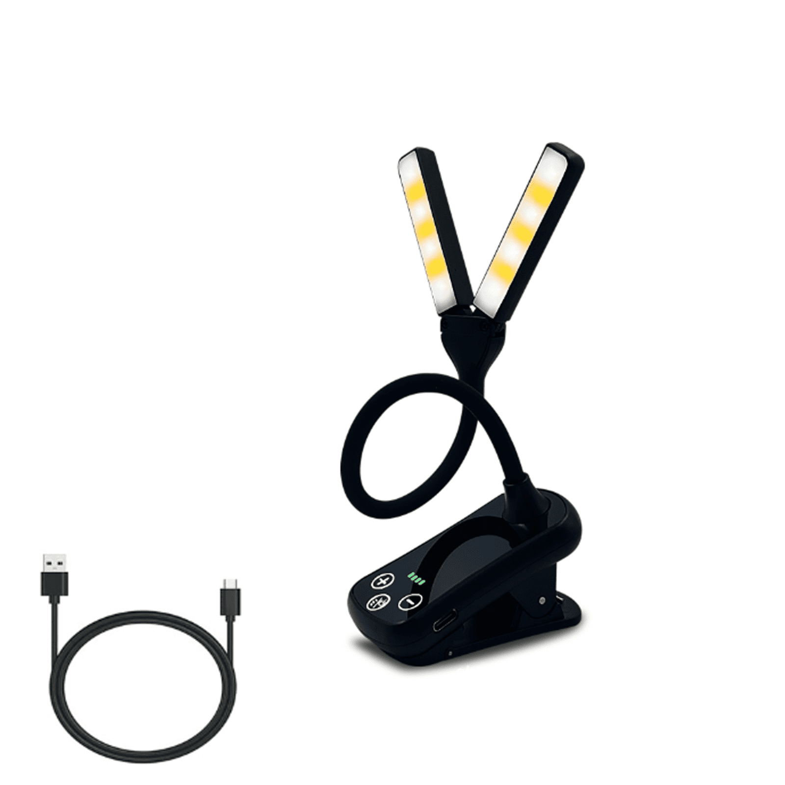 GJX Book Light with Charging Cable,Adjustable LED Reading Light,USB ...