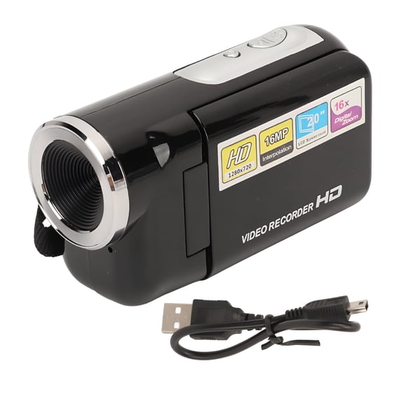 GJX Camcorder 2 Inch Display 1080P HD 16X Zoom 16MP Simple Operation ...