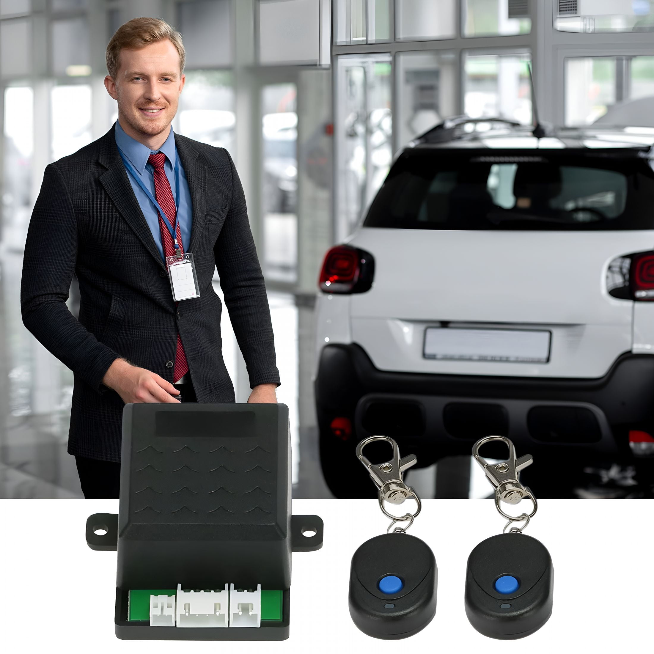 GJX Car Alarm Immobilizer with Multi-Color Metal Design,Easy ...