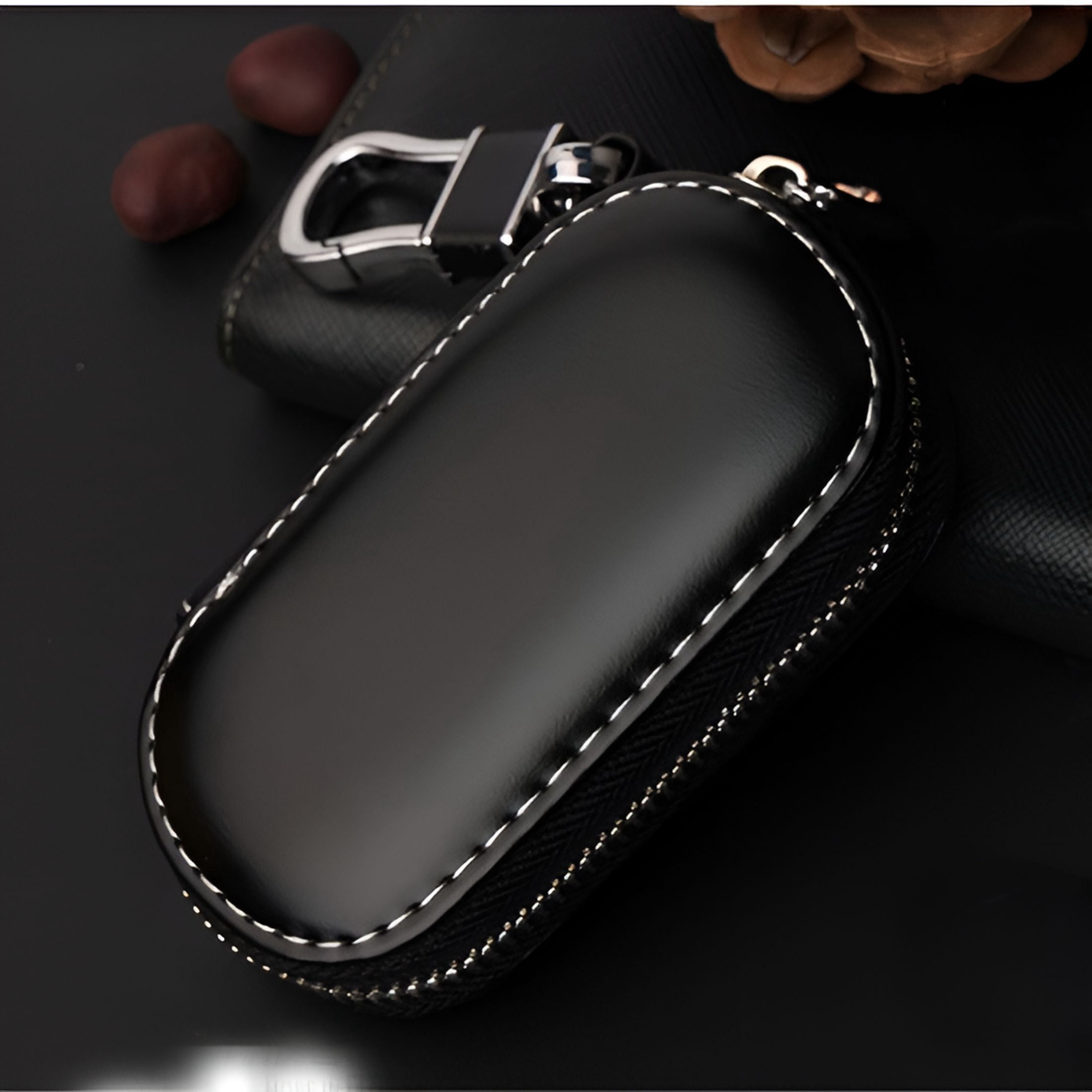 GJX Car Key Fob Blocker Case Faraday Keyless Entry Guard Cage Pouch ...