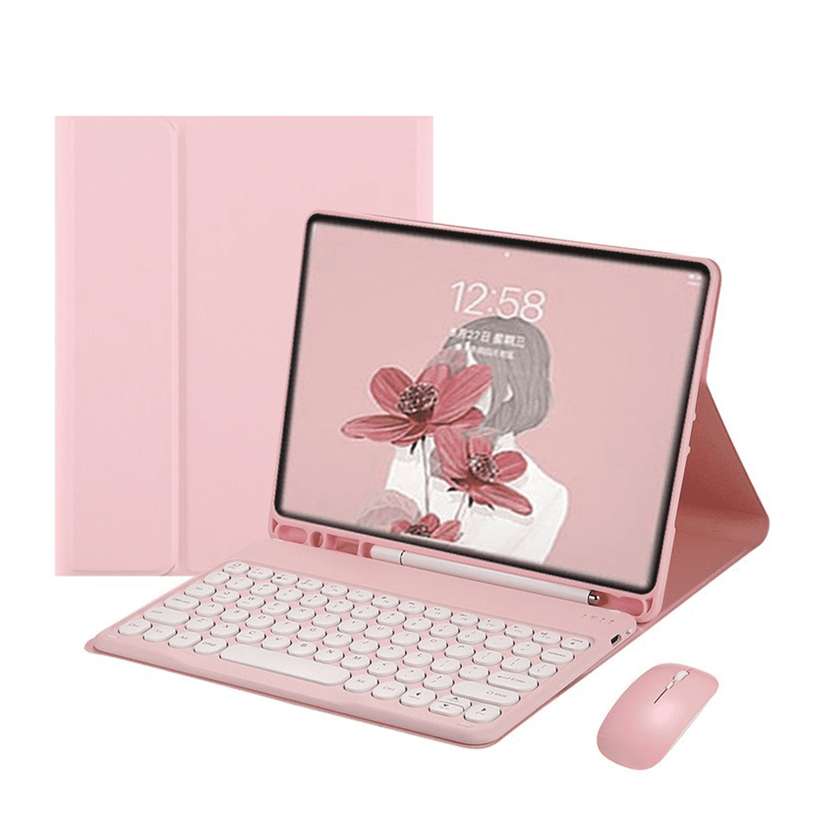 GJX Case for Ipad 10Th Generation with Keyboard Magnetic Detachable for ...
