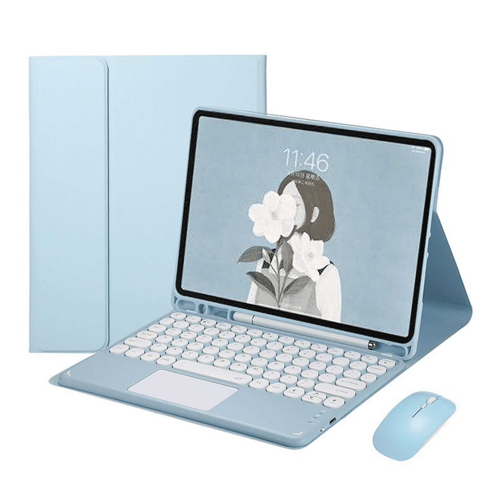 GJX Case for Ipad 10Th Generation with Keyboard Quiet Chocolate Keys ...