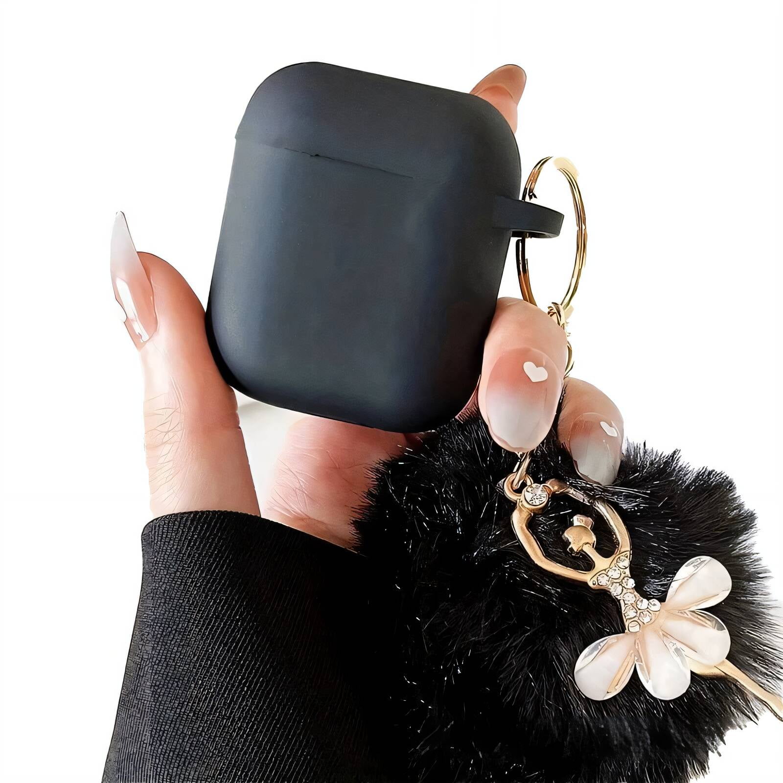 GJX Case for Airpod Soft Furry Pendant for Airpods Case Unique Ballet ...