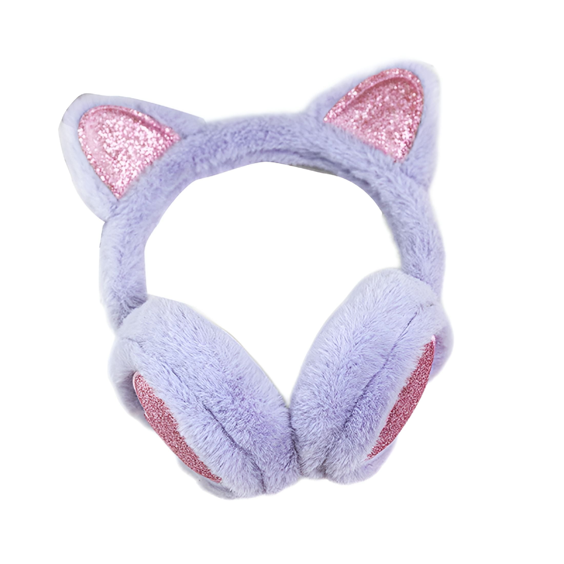 GJX Cat Ear Earmuff Plush Warm Ear Muff Soft Furry Outdoor Winter Ear ...
