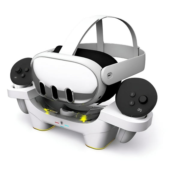 GJX Charging Dock for VR Headset & Controllers, Charging Station with ...