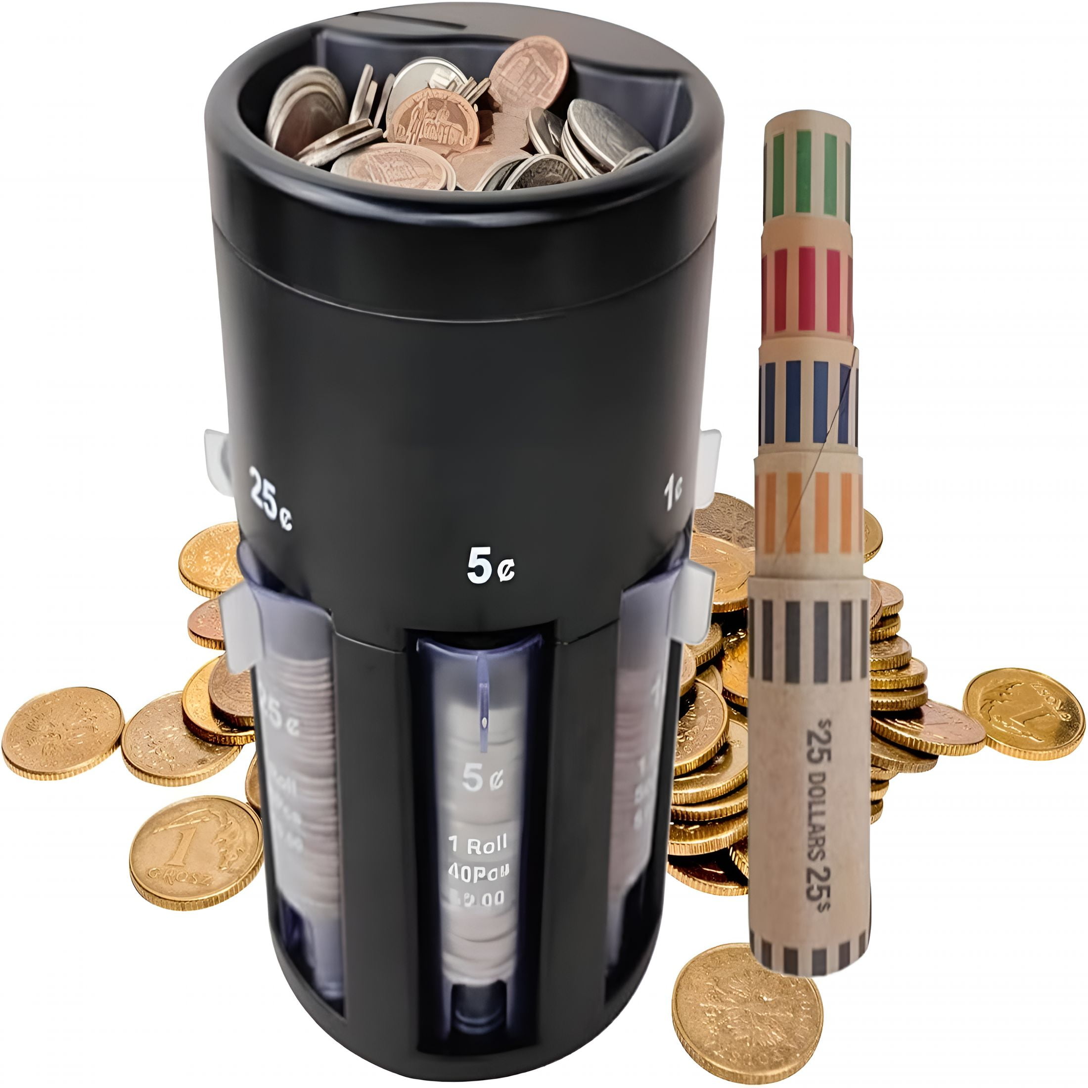 GJX Coin Sorter, Manual Coin Counter Sorter | Change Storage Roller ...