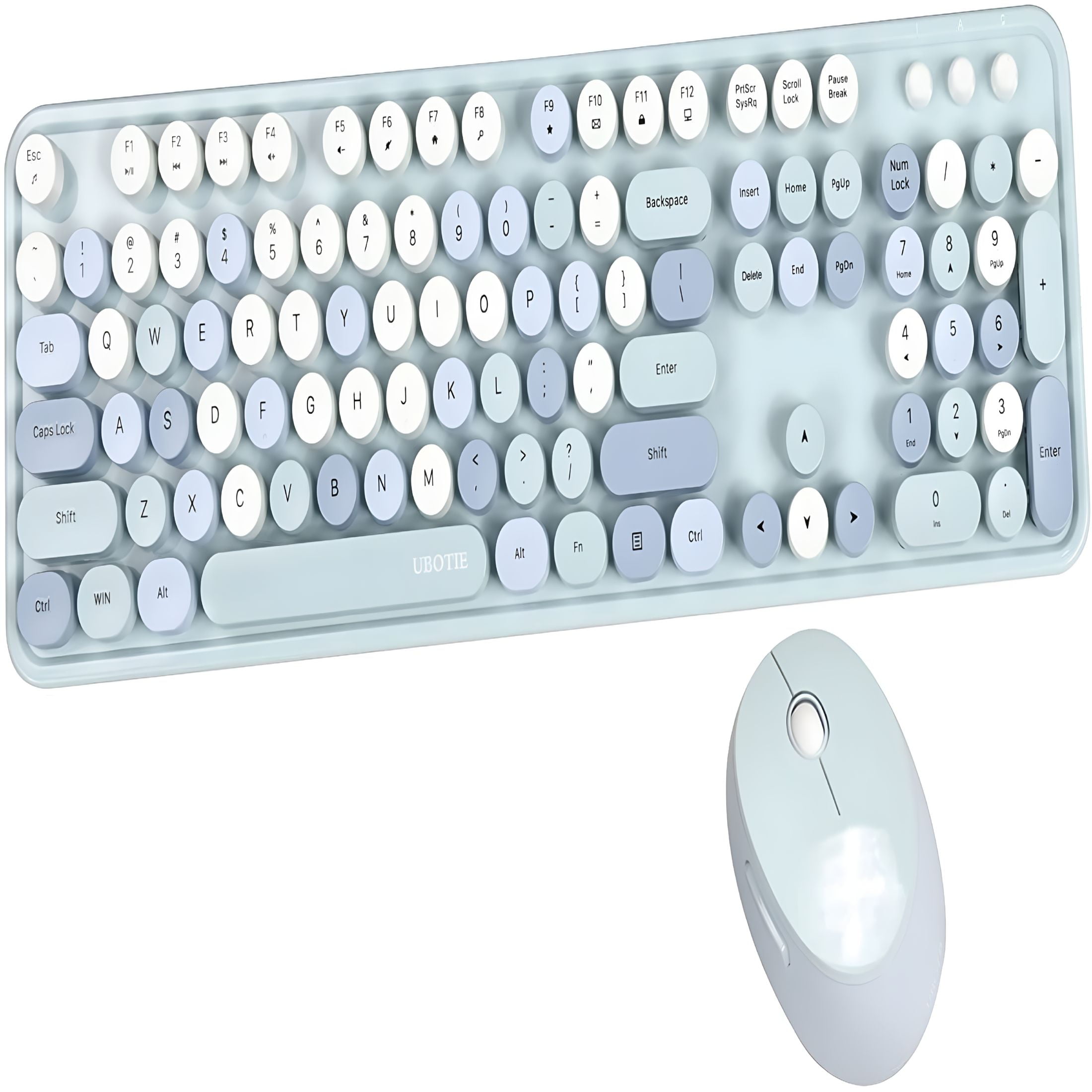 GJX Colorful Computer Wireless Keyboard and Mouse Combination ...