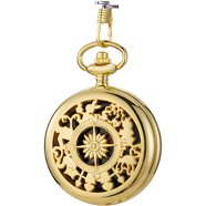 Outdoor Vintage Compass, EEEkit Brass Pocket Watch Compass Clamshell ...