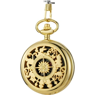 PAPADA Survival Pocket Watch Compass for Backpacking Hiking with Chain ...