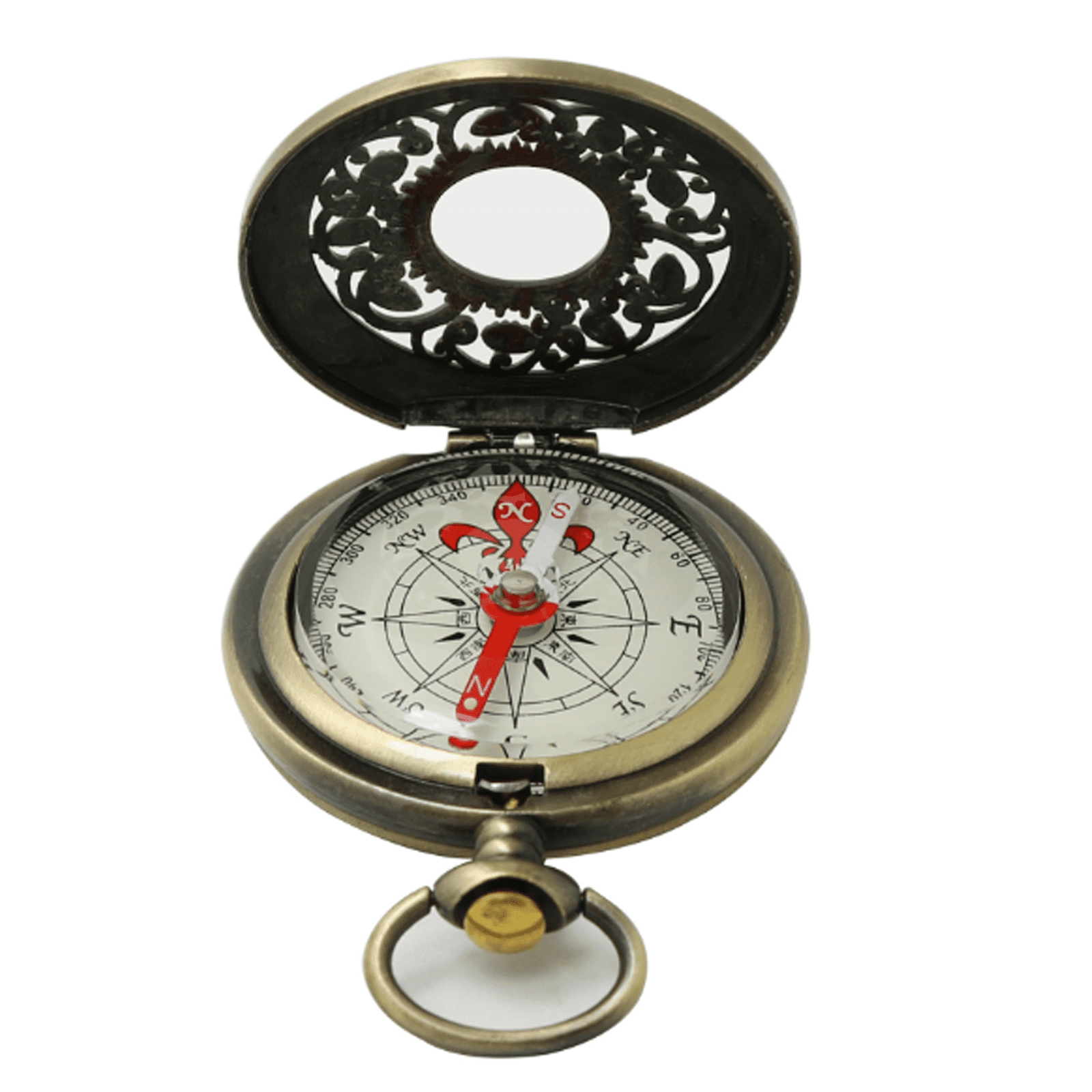 GJX Compass,Metal Hook Compass Hiking Survival,Retro Shell Hiking Gear ...