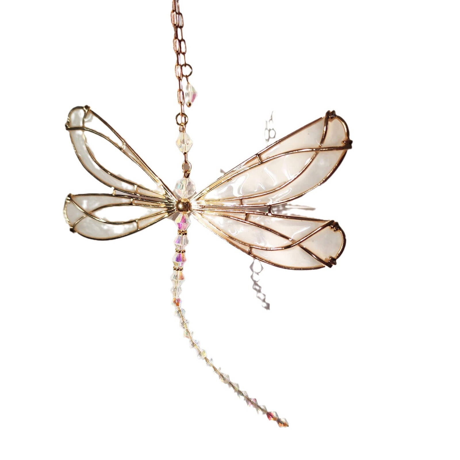 GJX Crystal Rainbow Suncatcher Dragonfly,Intricate Dragonfly Design ...