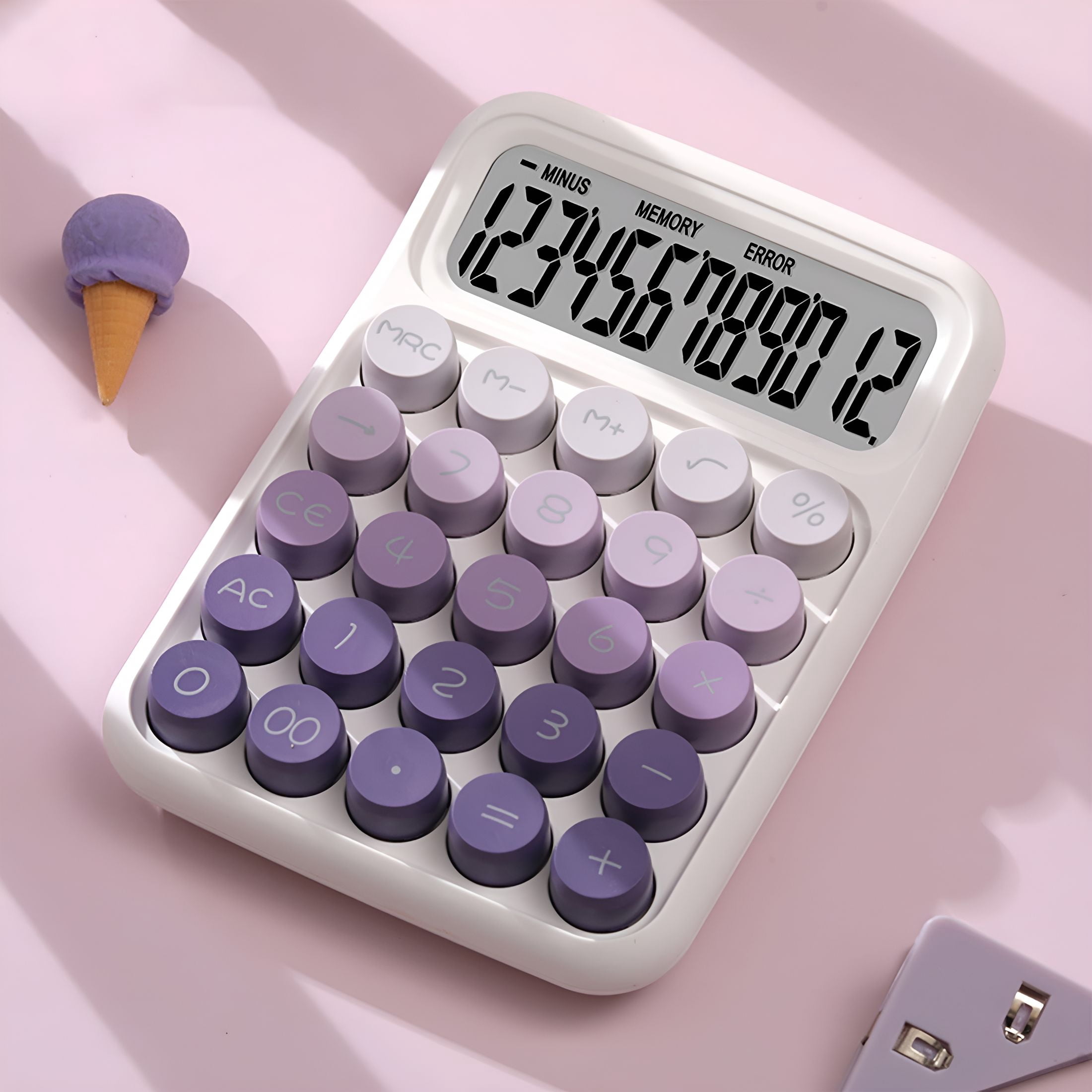 GJX Desktop Calculator,12 Digit,Scientific Calculators,Mechanical ...